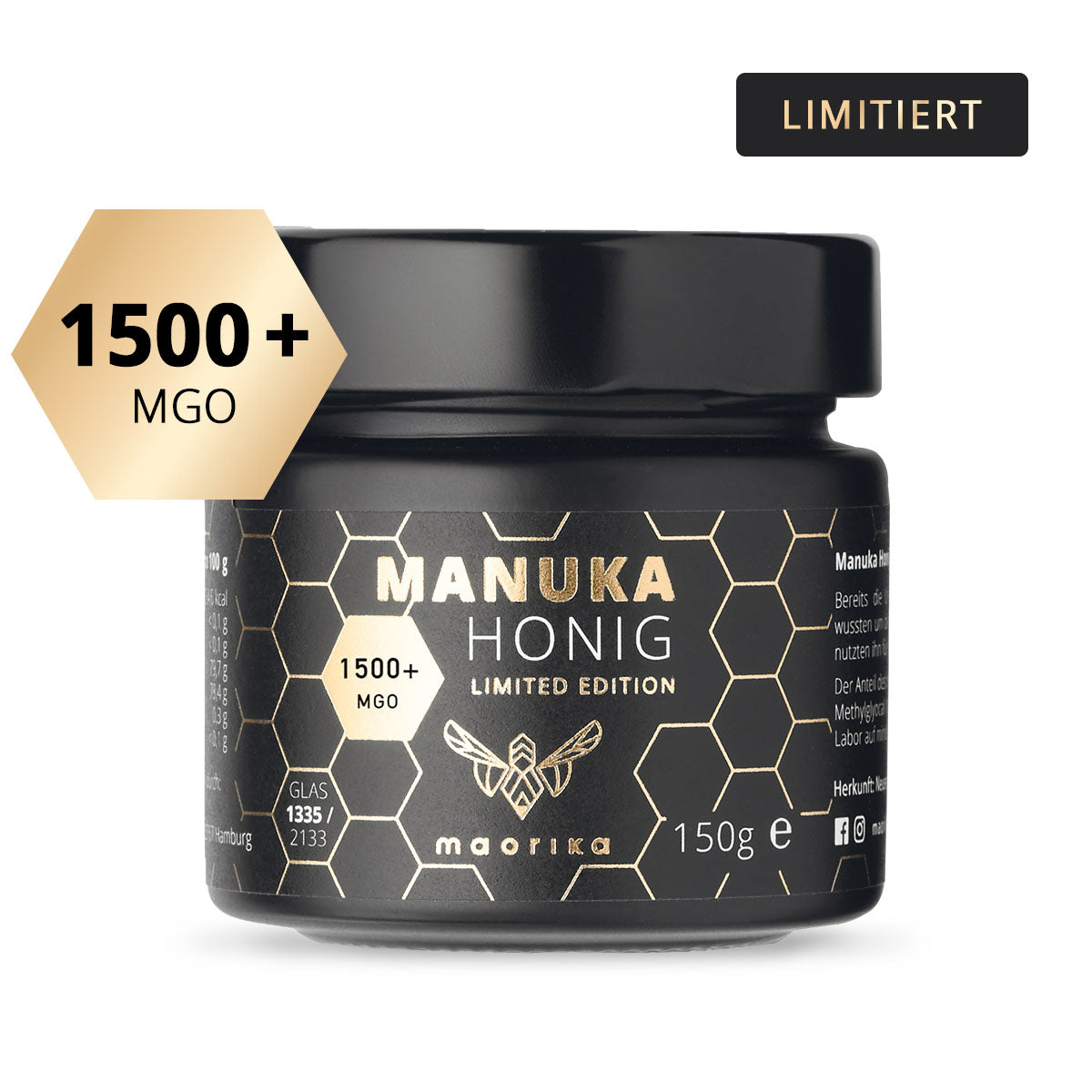 Manuka Honig MGO 1500+ | Höchste zertifizierte MGO Stärke